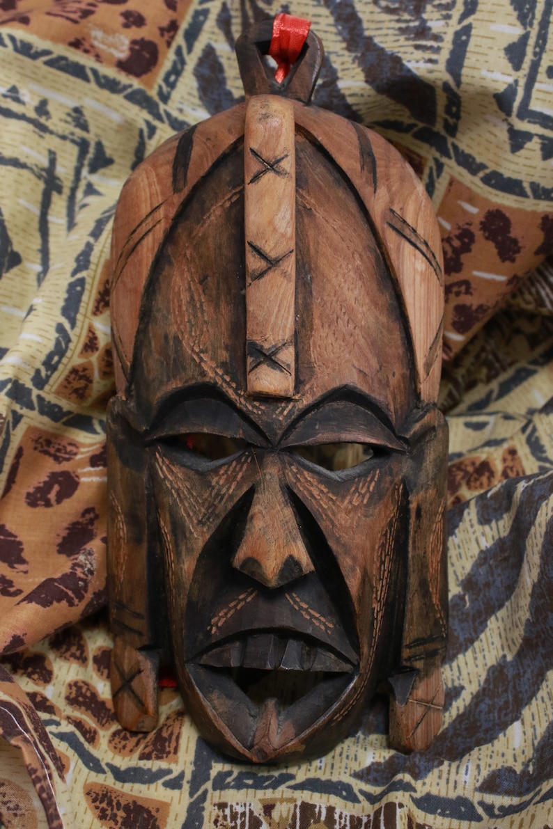 Vintage Wooden Tribal African Mask. Kenyan Masai - Etsy