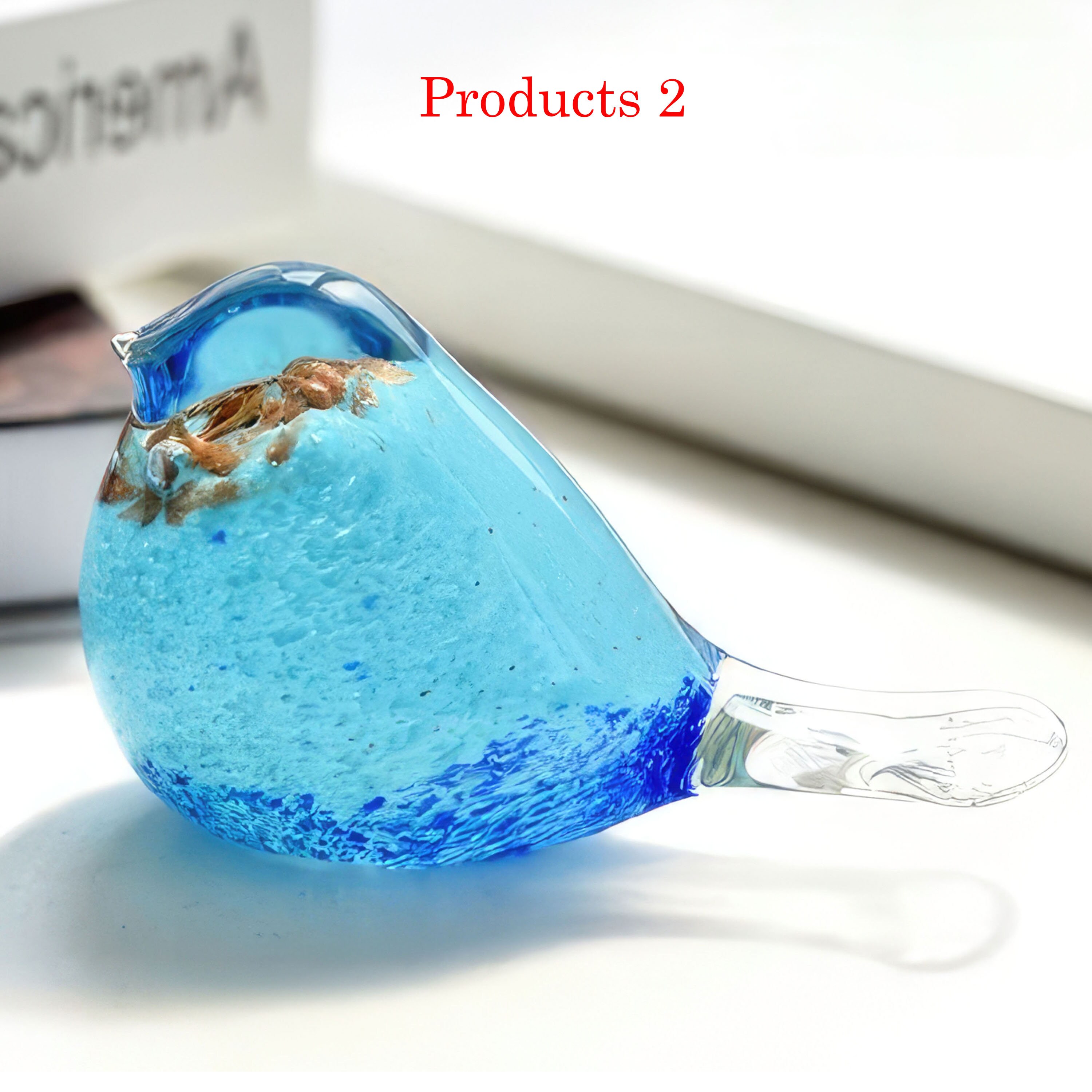 Eye-catching and Unique Colorful Glass Bird Statues, Great Decoration ...