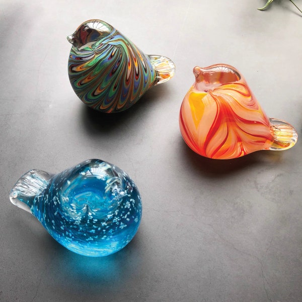 Glass Bird - Etsy