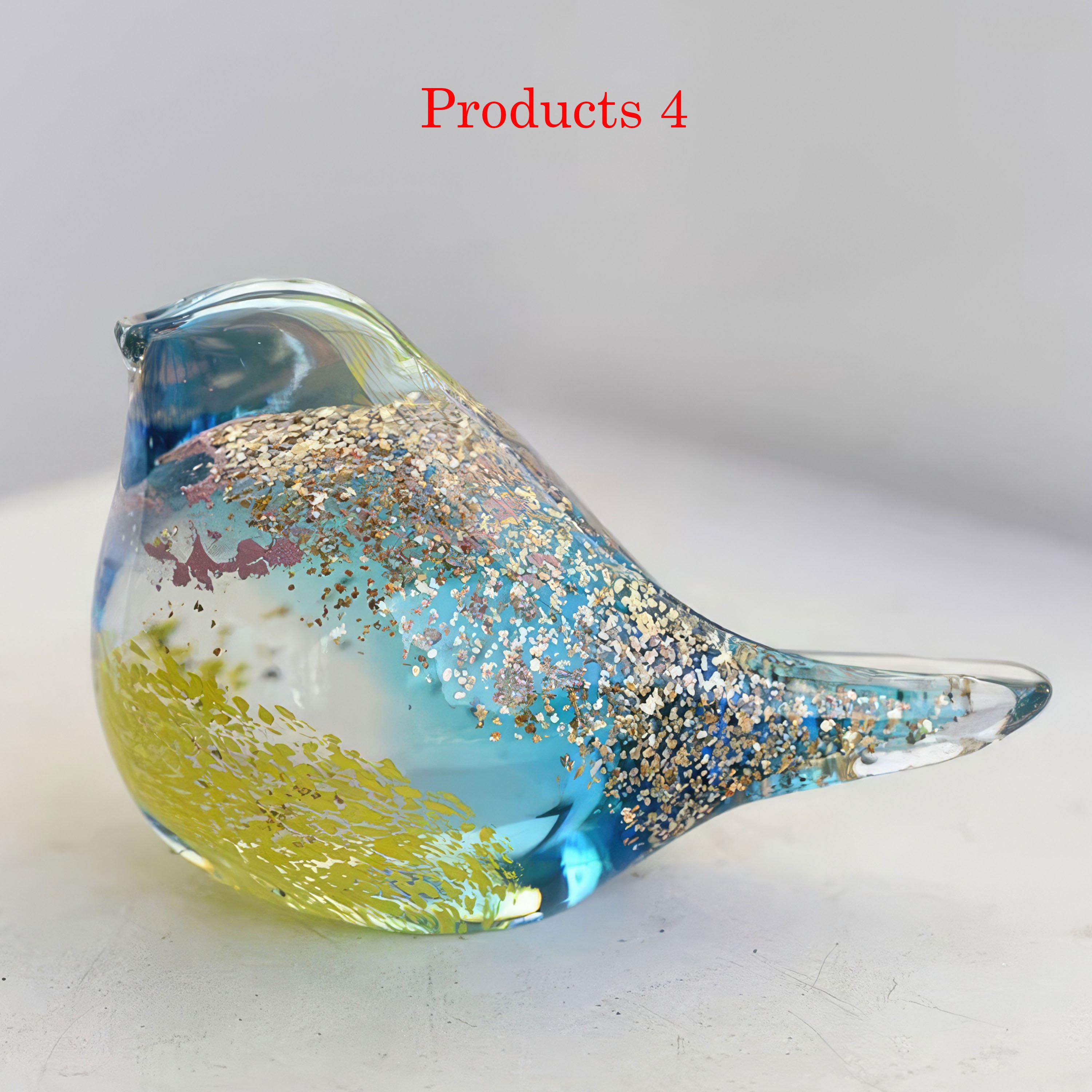 Eye-catching and Unique Colorful Glass Bird Statues, Great Decoration ...