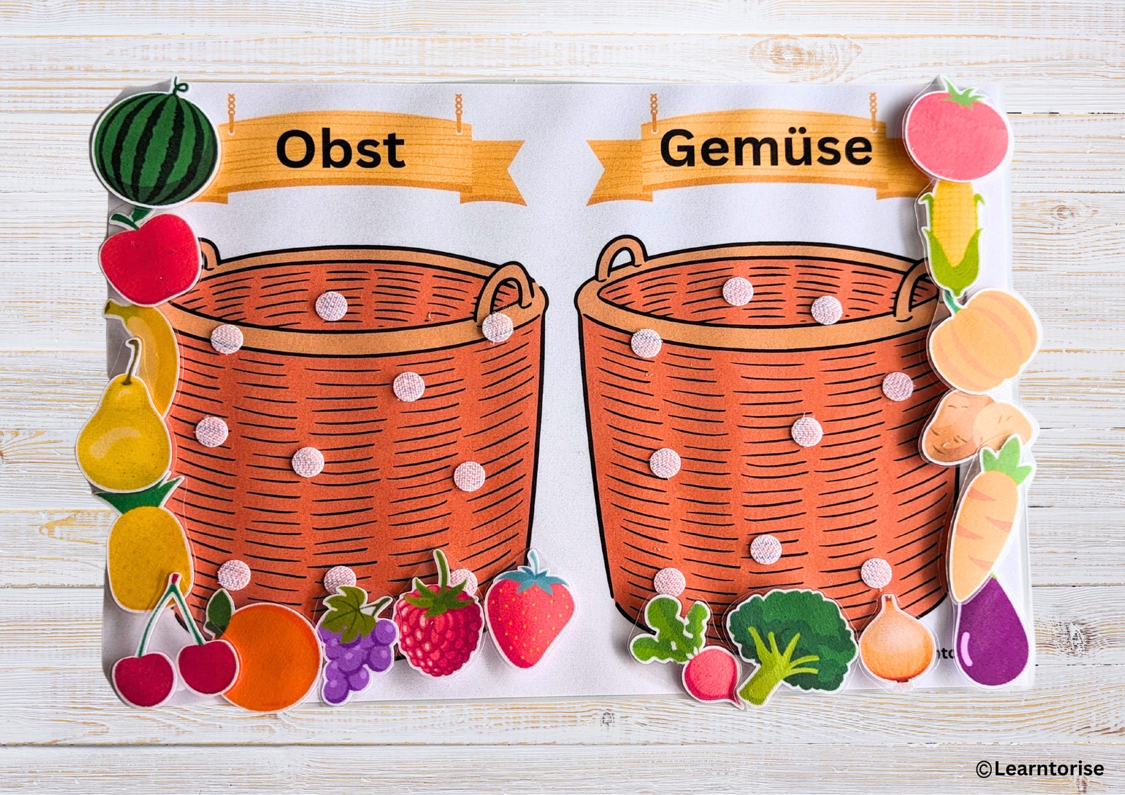 Obst und Gemüse sortierenKindergarten-Aktivität - Etsy.de