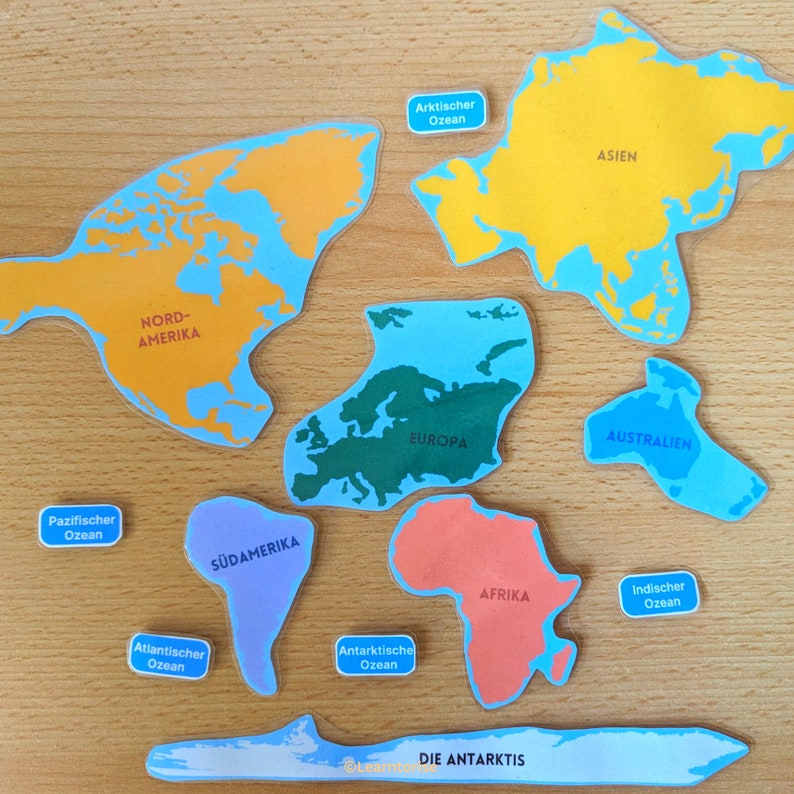Continents and Oceans, World Map, Continents, Ocean, Map, Homeschool ...
