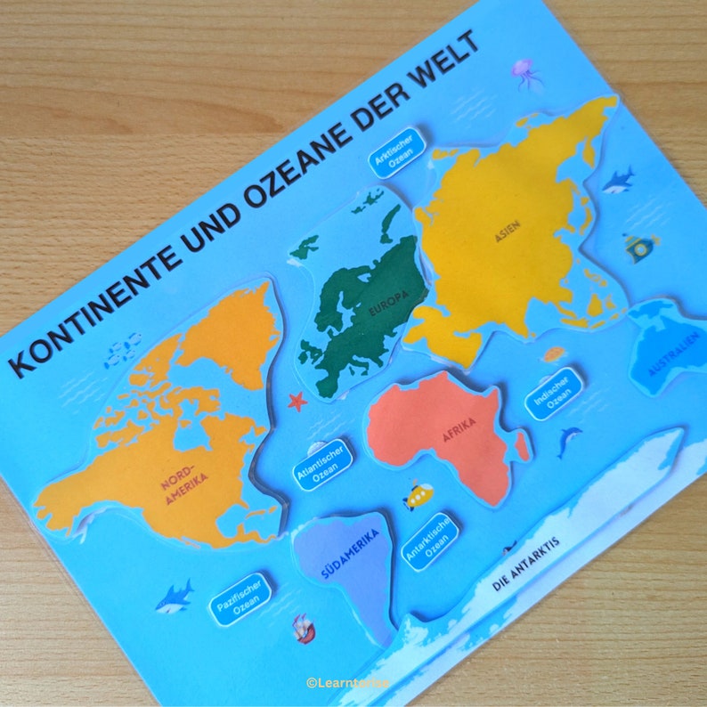 Continents and Oceans, World Map, Continents, Ocean, Map, Homeschool ...