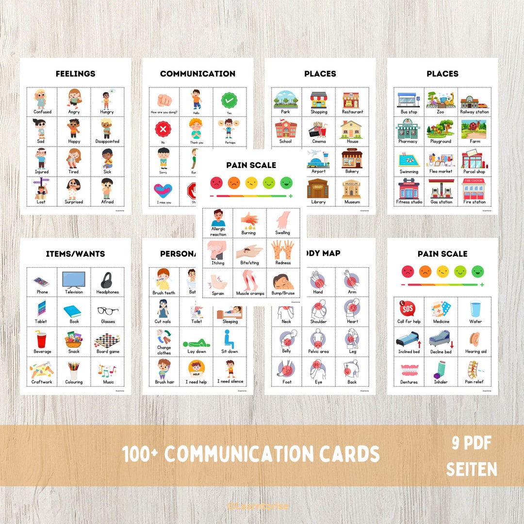 Communication Cards, Hospital, Autism Children, Language Cards, Nurse ...