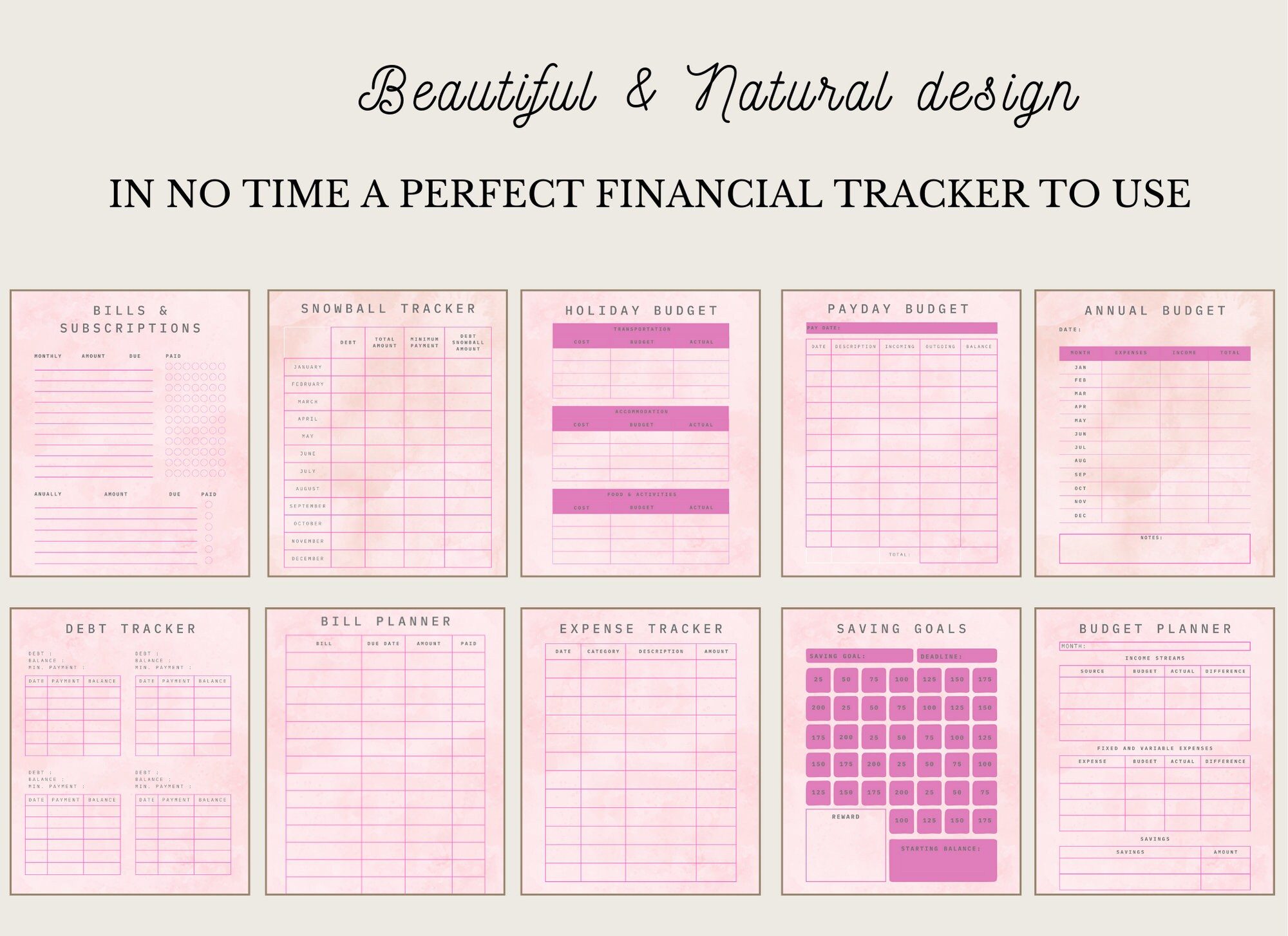 Finance Tracker Template, Budgeting Evaluation, Money Balance ...