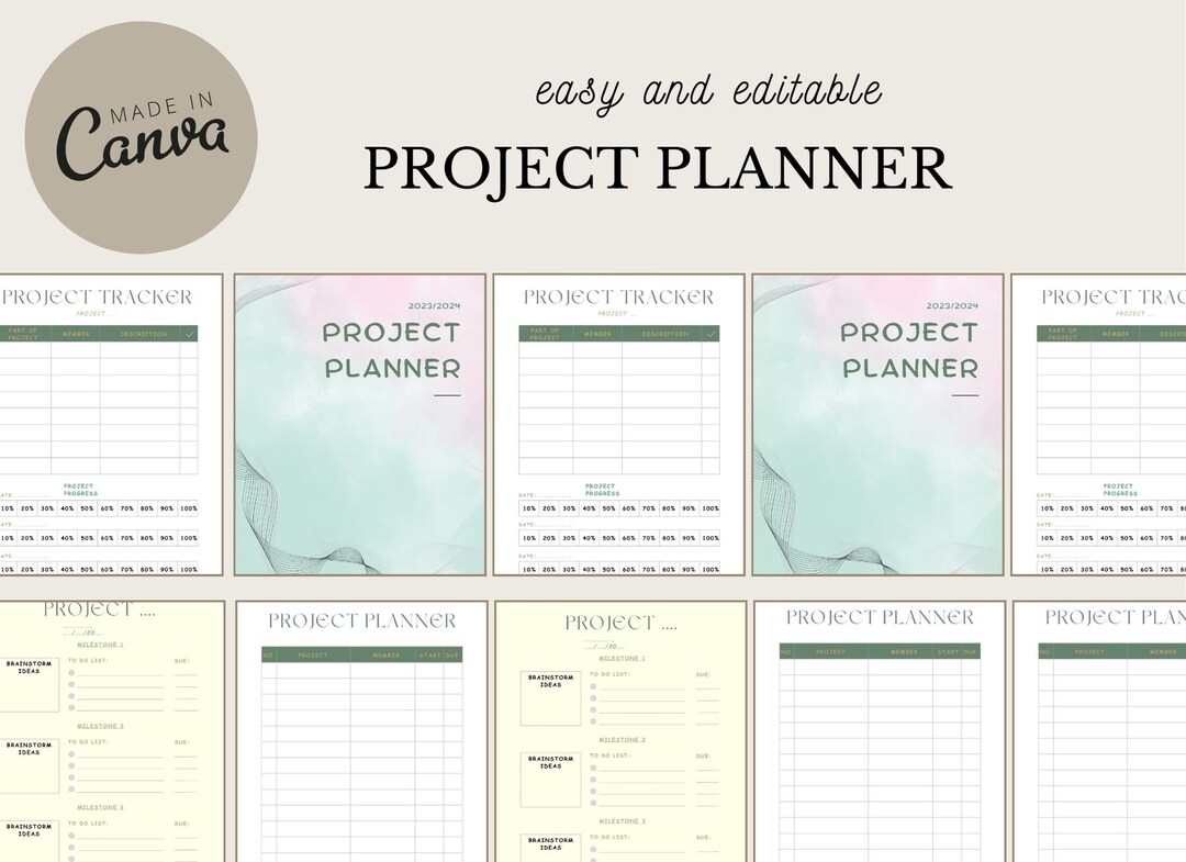 Project Planner Printable, Productivity Planner, Task Tracker, College ...