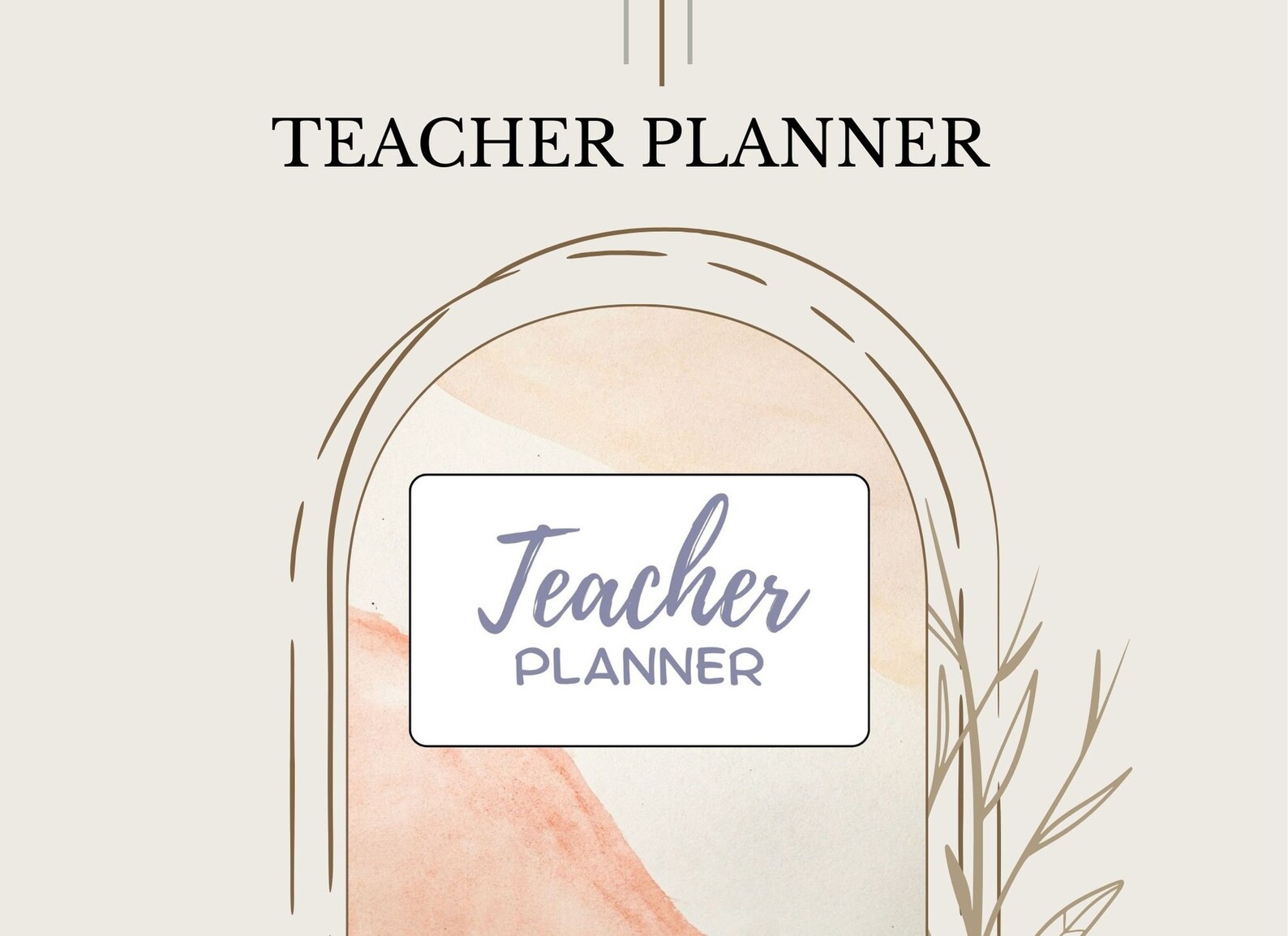 Digital Teacher Planner Printable, for 2024 / 2025 Academic Year ...
