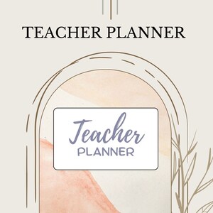 Digital Teacher Planner Printable, for 2024 / 2025 Academic Year ...