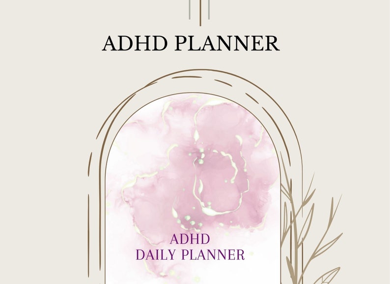 Undated Adhd Planner Monthly Digital Calendar, Customizable Editable ...