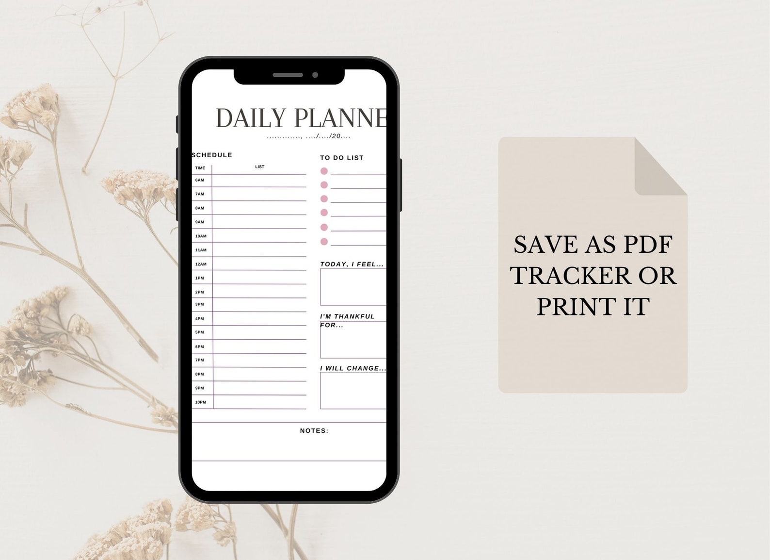 Undated Adhd Planner Monthly Digital Calendar, Customizable Editable ...