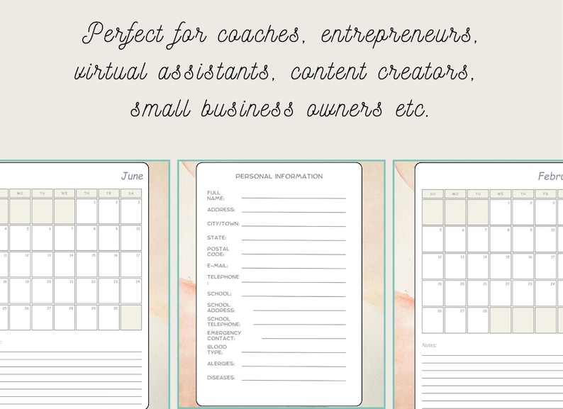 Digital Teacher Planner Printable, for 2024 / 2025 Academic Year ...