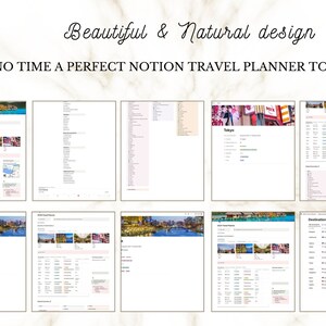 All-in One Digital Travel Planner, Ultimate Budget Overview, Notion Dashboard Template, Holiday ...