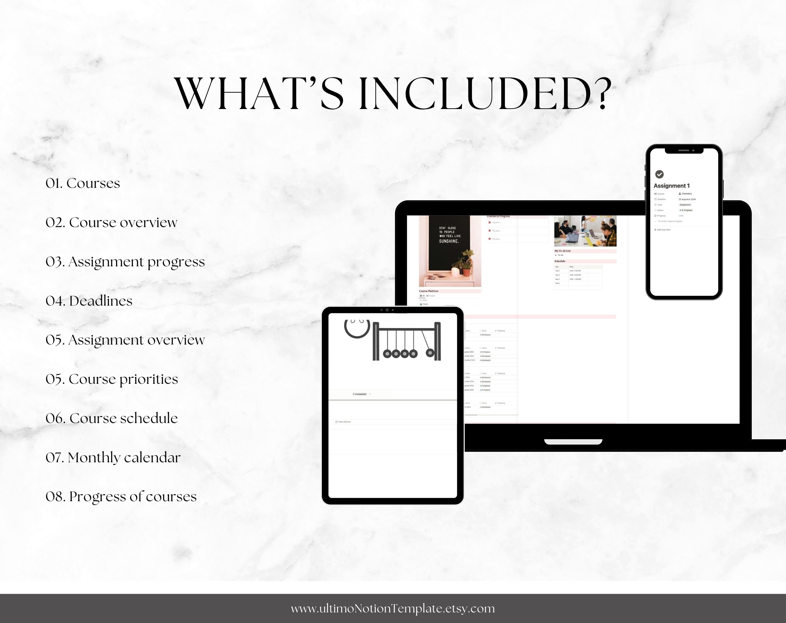 Notion Template Online Course Tracker, Goal Tracker Editable Template ...