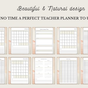 Digital Teacher Planner Printable, for 2024 / 2025 Academic Year ...