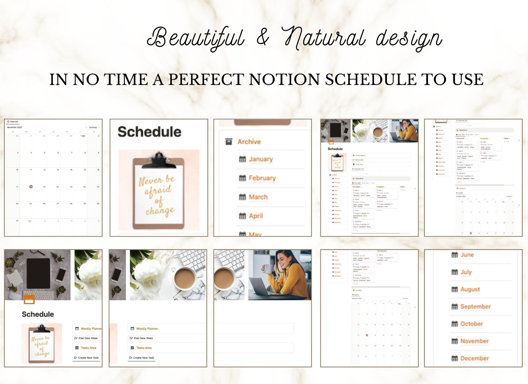 Notion Schedule Digital Planner for Cleaning Notion Life - Etsy