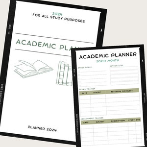 Boost Academic Success With Our 2024 Digital Study Planner - Etsy