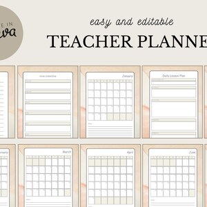Digital Teacher Planner Printable, for 2024 / 2025 Academic Year ...