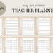 Digital Teacher Planner Printable, for 2023 / 2024 Academic Year ...