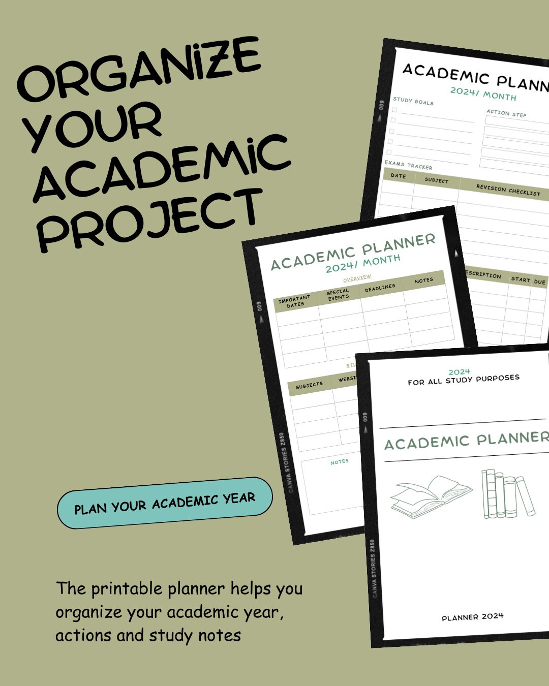 Boost Academic Success With Our 2024 Digital Study Planner - Etsy