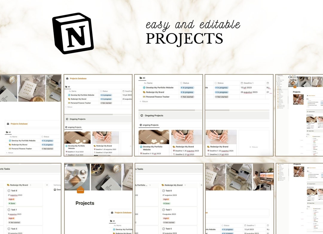 Academic Project Planner, Notion Template, Notion Project Overview 2024 ...
