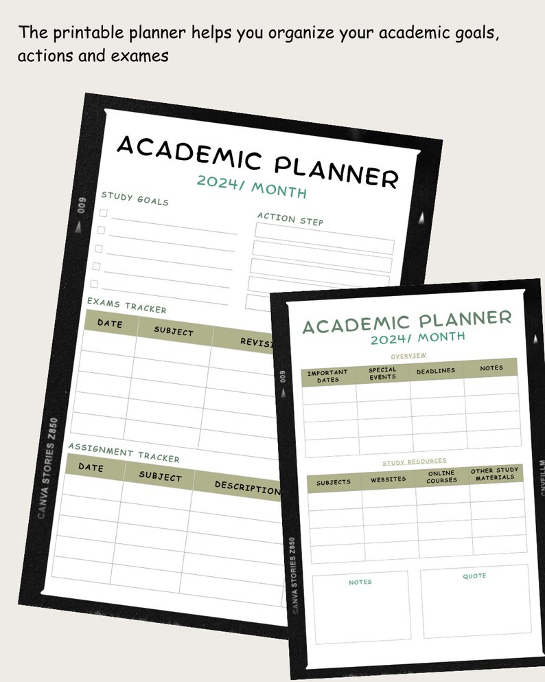 Boost Academic Success With Our 2024 Digital Study Planner - Etsy