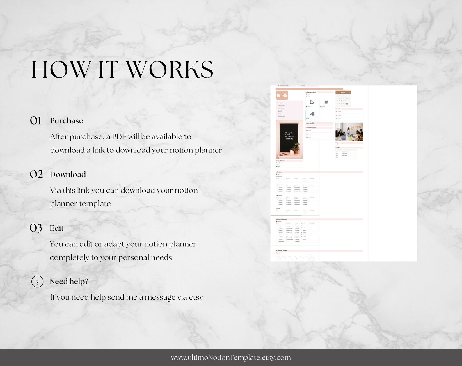 Notion Template Online Course Tracker, Goal Tracker Editable Template ...