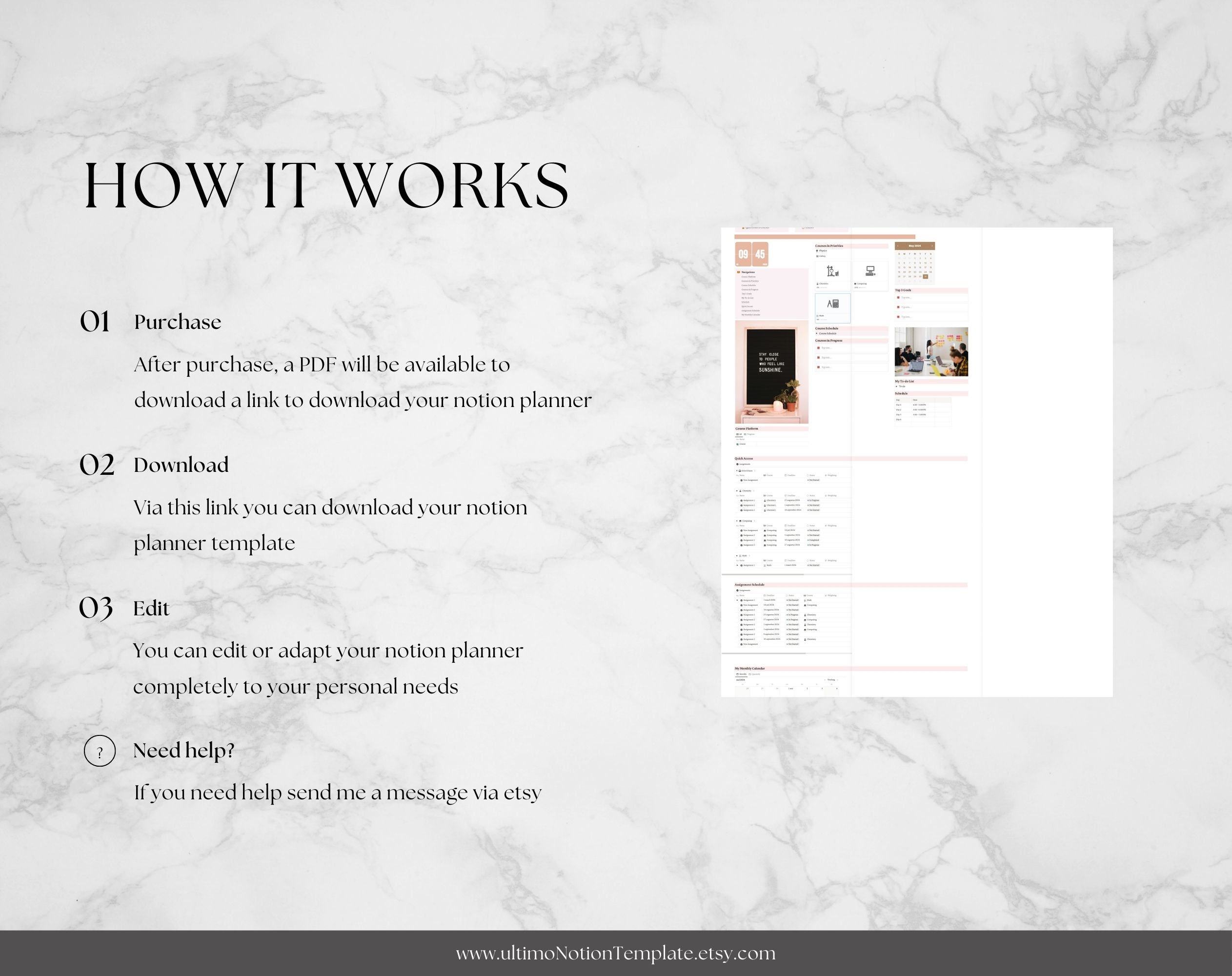 Notion Template Online Course Tracker, Goal Tracker Editable Template ...