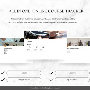 Notion Template Online Course Tracker, Goal Tracker Editable Template ...