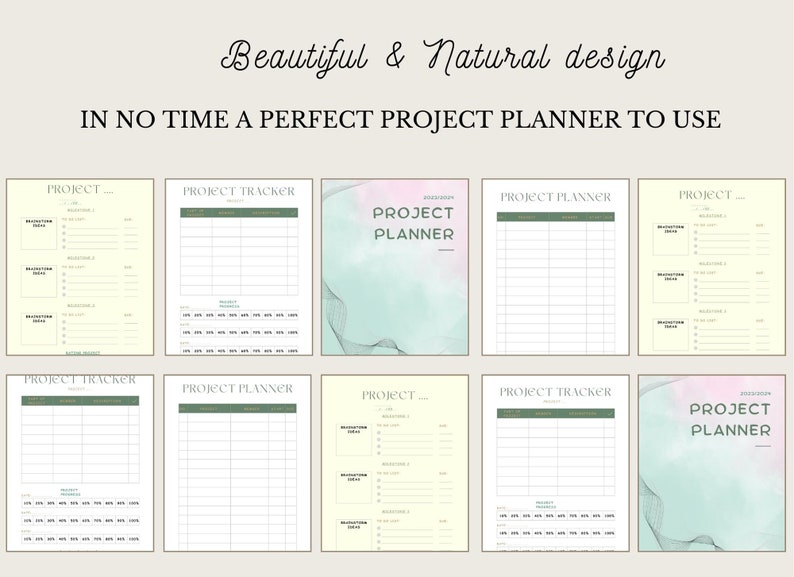 Project Planner Printable, Productivity Planner, Task Tracker, College ...