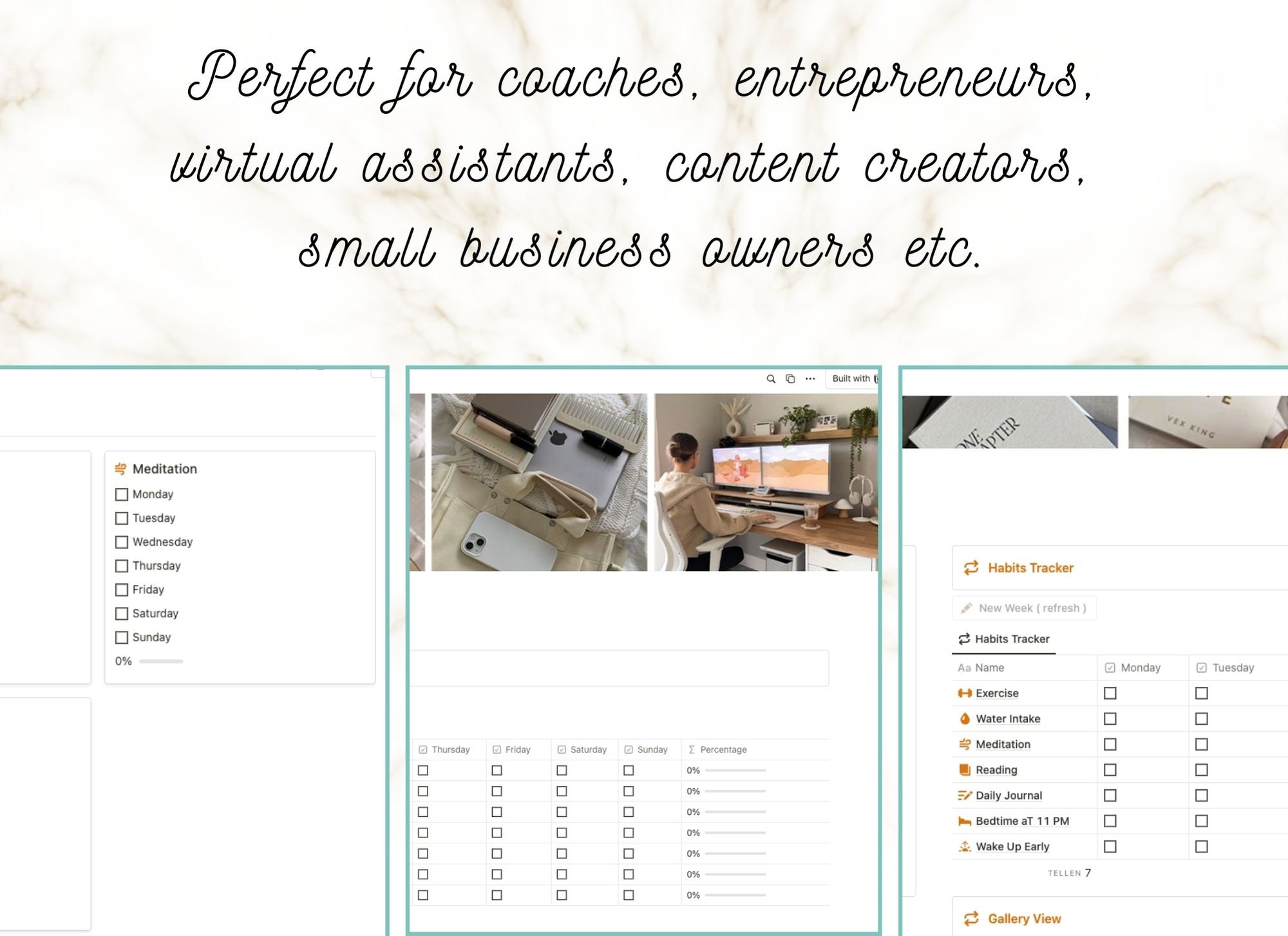 Habit Tracker Notion Template, Dashboard Setup Layout Planner, Digital ...