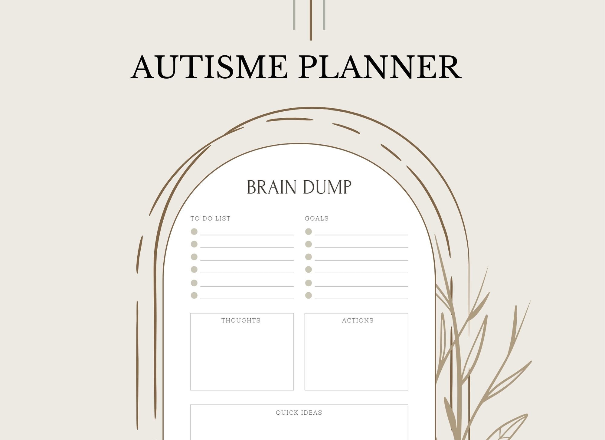 Autism Planner and Workbook, Digital Planner for Self Improvement for ...