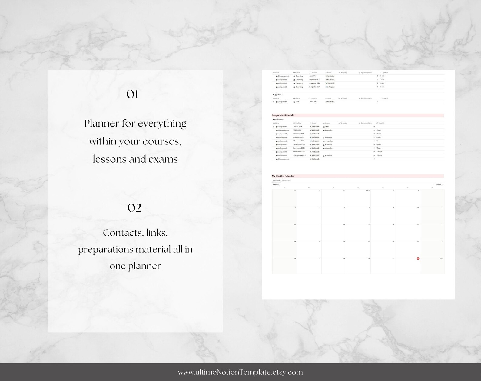 Notion Template Online Course Tracker, Goal Tracker Editable Template ...