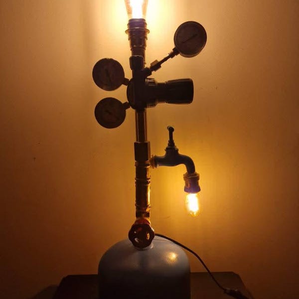 Gas Pipe Lamp - Etsy