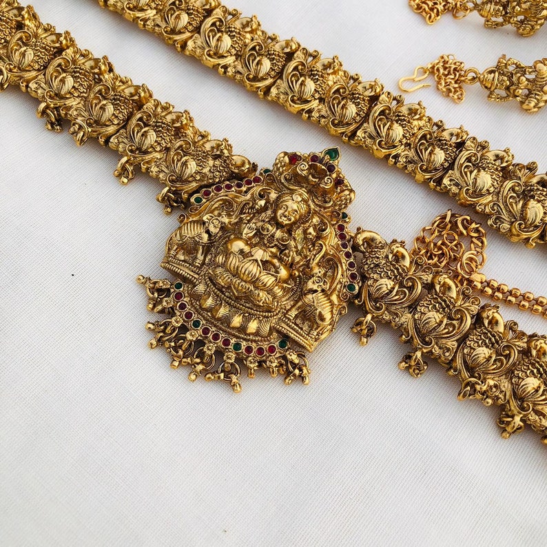 Laxmi Bridal Jewelry Set: Gold Plated Indian Wedding Jewellery - Etsy
