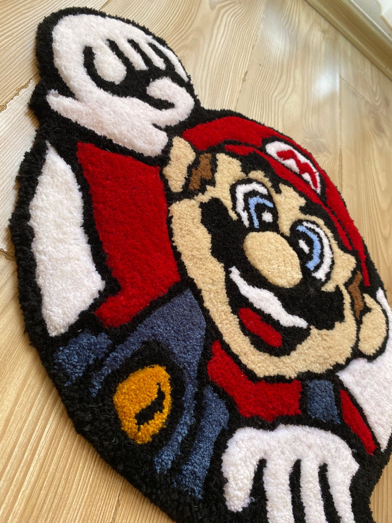 Super Mario Tufted Rug/super Mario - Etsy