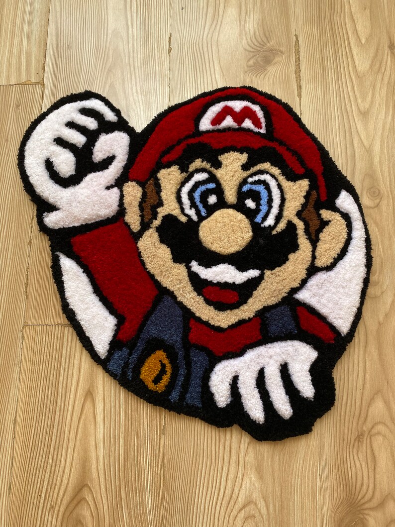 Super Mario Tufted Rug/super Mario - Etsy