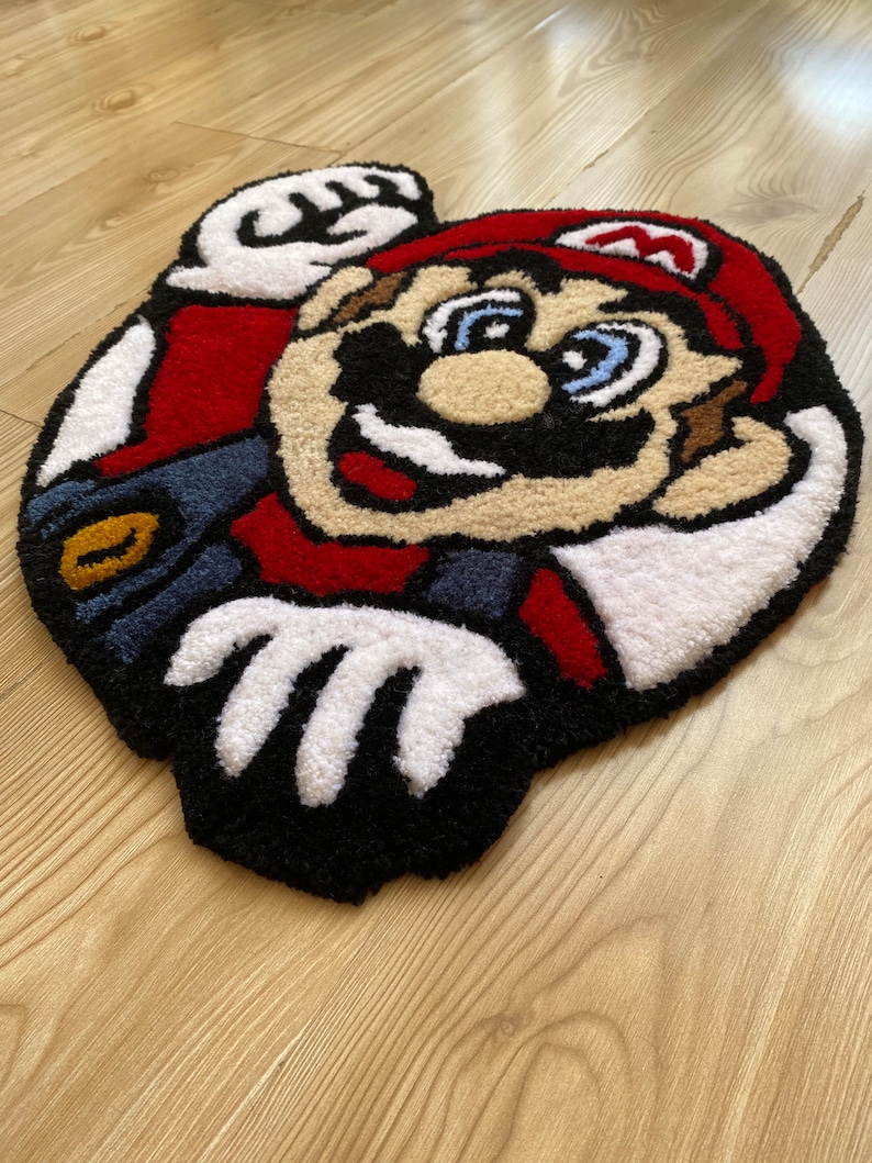 Super Mario Tufted Rug/super Mario - Etsy