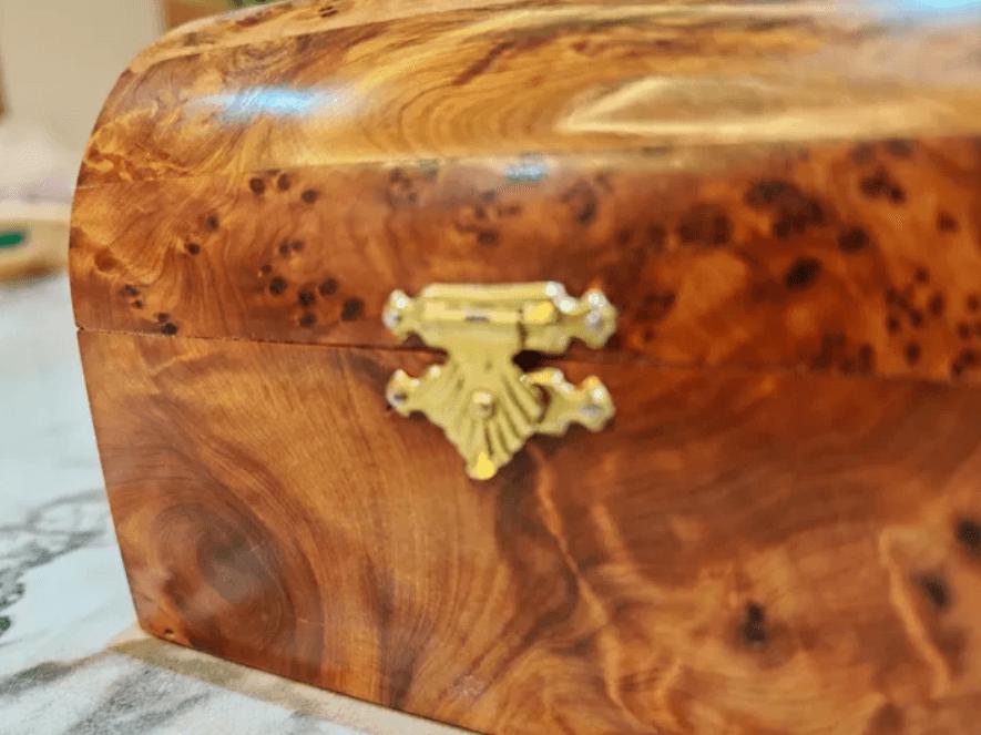 Handcrafted Wood Box, Thuya Wood, Lemon Wood, Aromatic, Decorative ...