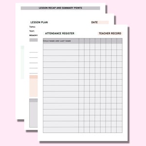 Sunday School Teacher Planner - Etsy