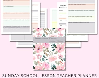 Sunday School Lesson Template - Etsy