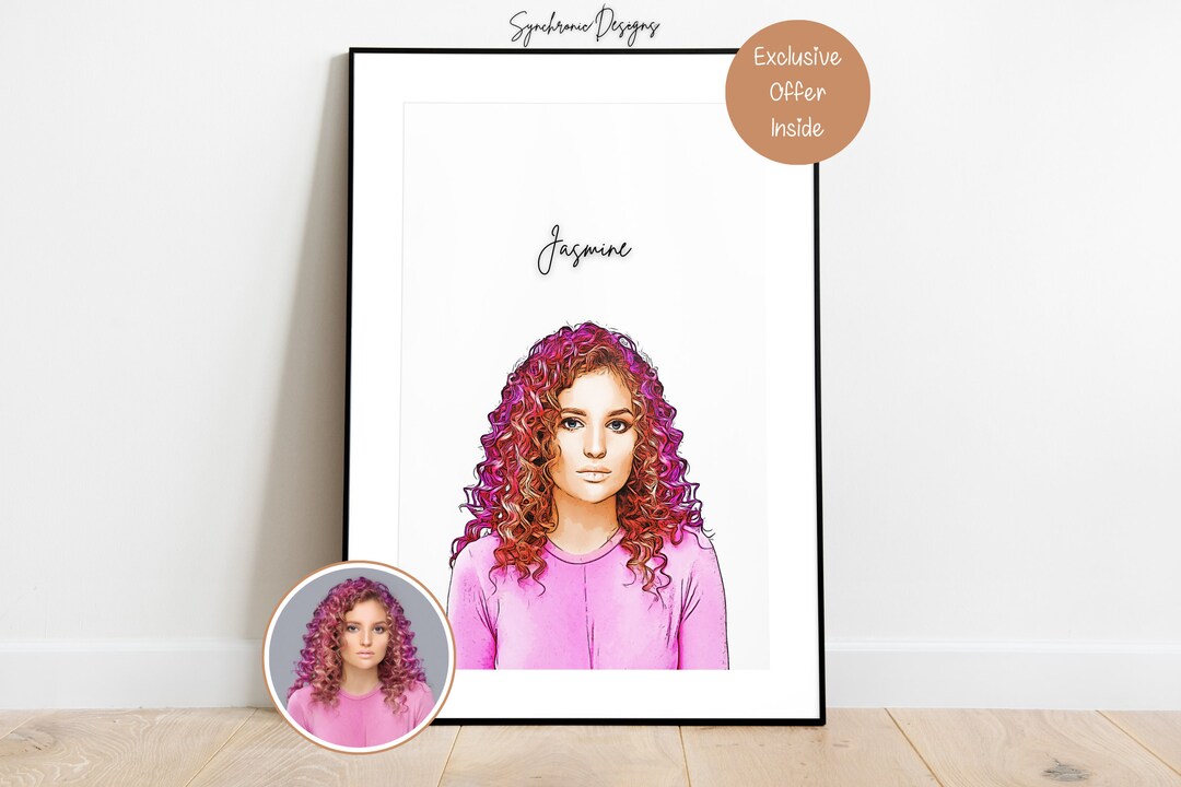 Custom Self Portrait, Cartoon Portrait, Self Portrait, Stylized ...