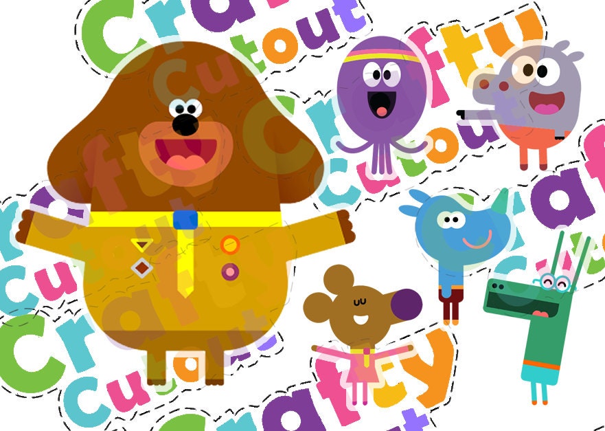 Hey Duggee Enspired Happy Birthday Cake Topper Set Download Only - Etsy ...