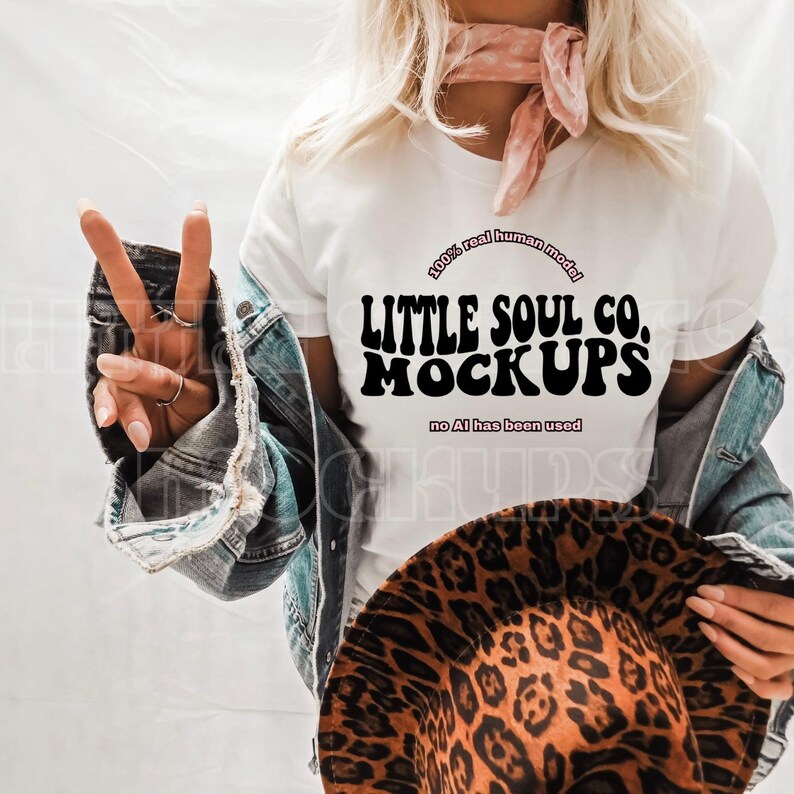 Gildan 5000 White Tee Mockup Western Mockup Trendy Western Mock Edgy ...