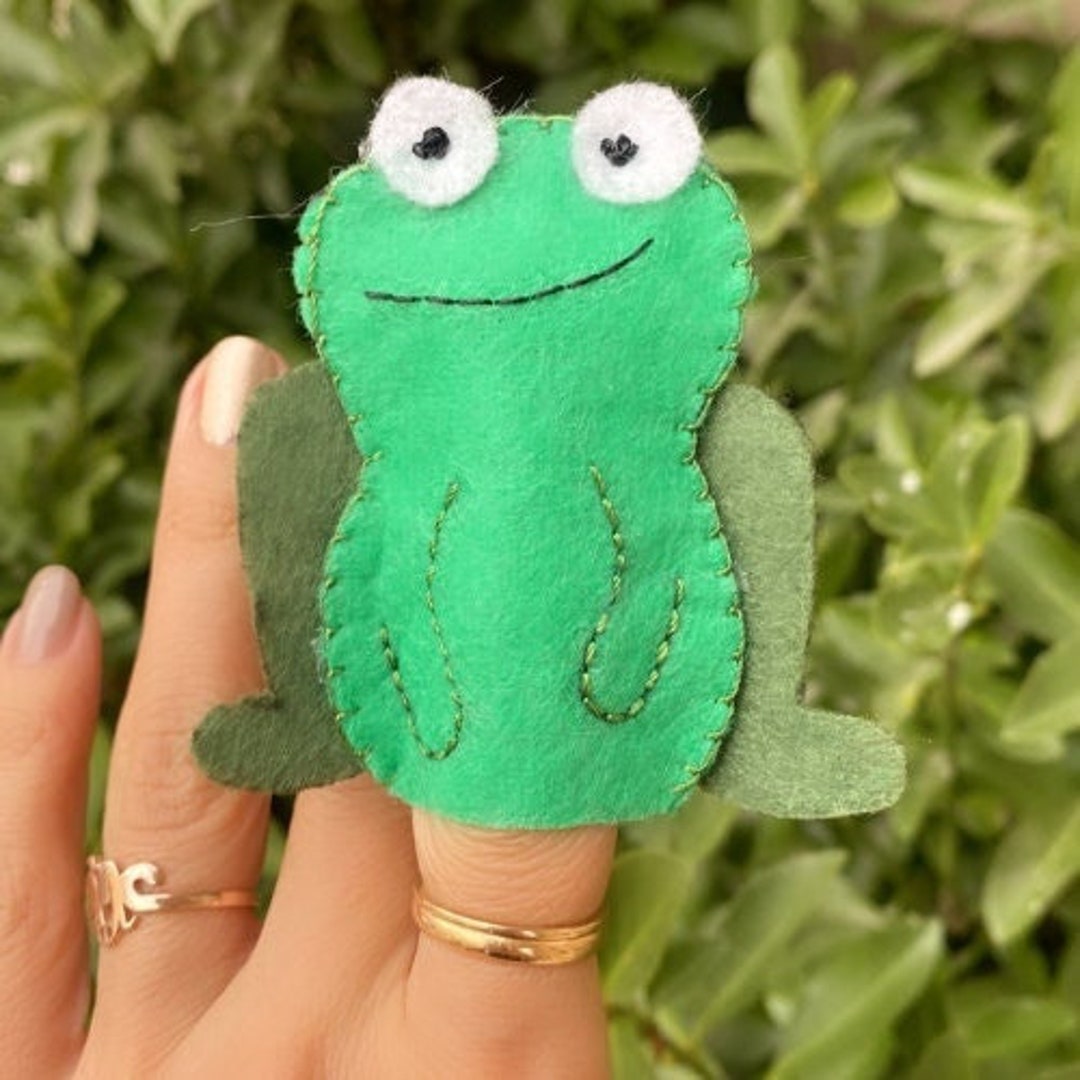 Frog Felt Finger Puppet Pattern, Montessori Toys Pattern, Finger ...