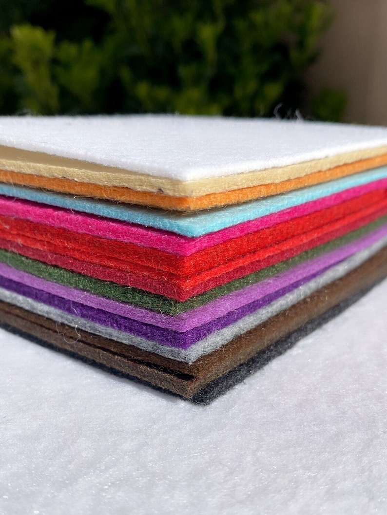 3mm Thick 100% Wool Felt Sheet: DIY Craft Fabric, Multiple Colors - Etsy