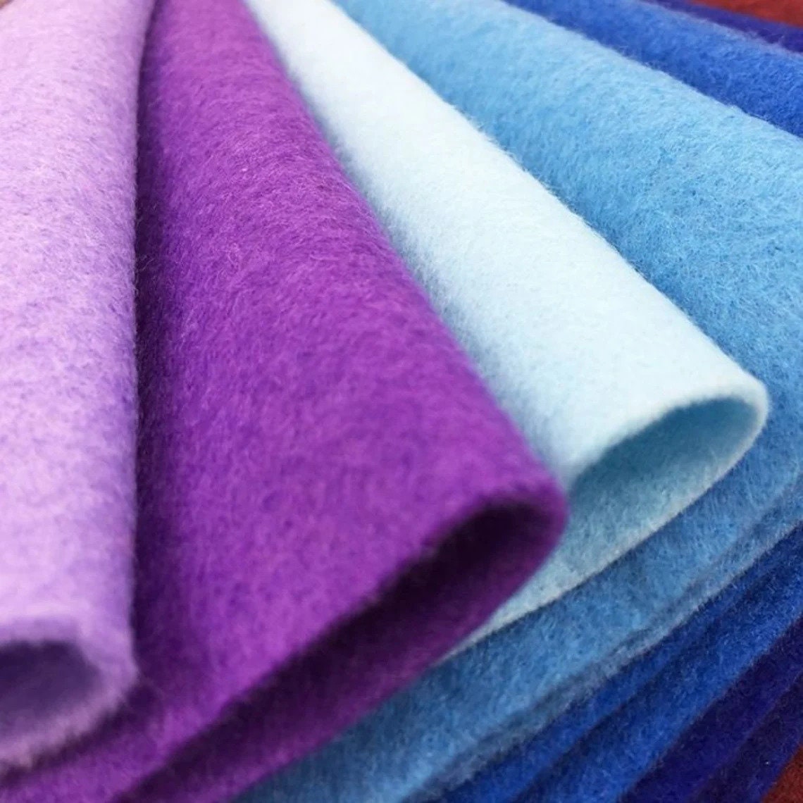 You Choose 5 9x12 Polyester Felt Sheet, 1mm Thick Felt, Crafting Kit ...