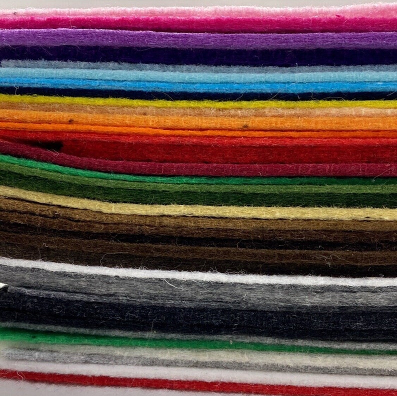Korean Felt 1.2mm Polyester Felt Sheets 20x30 Cm or 9x12 Soft Craft ...