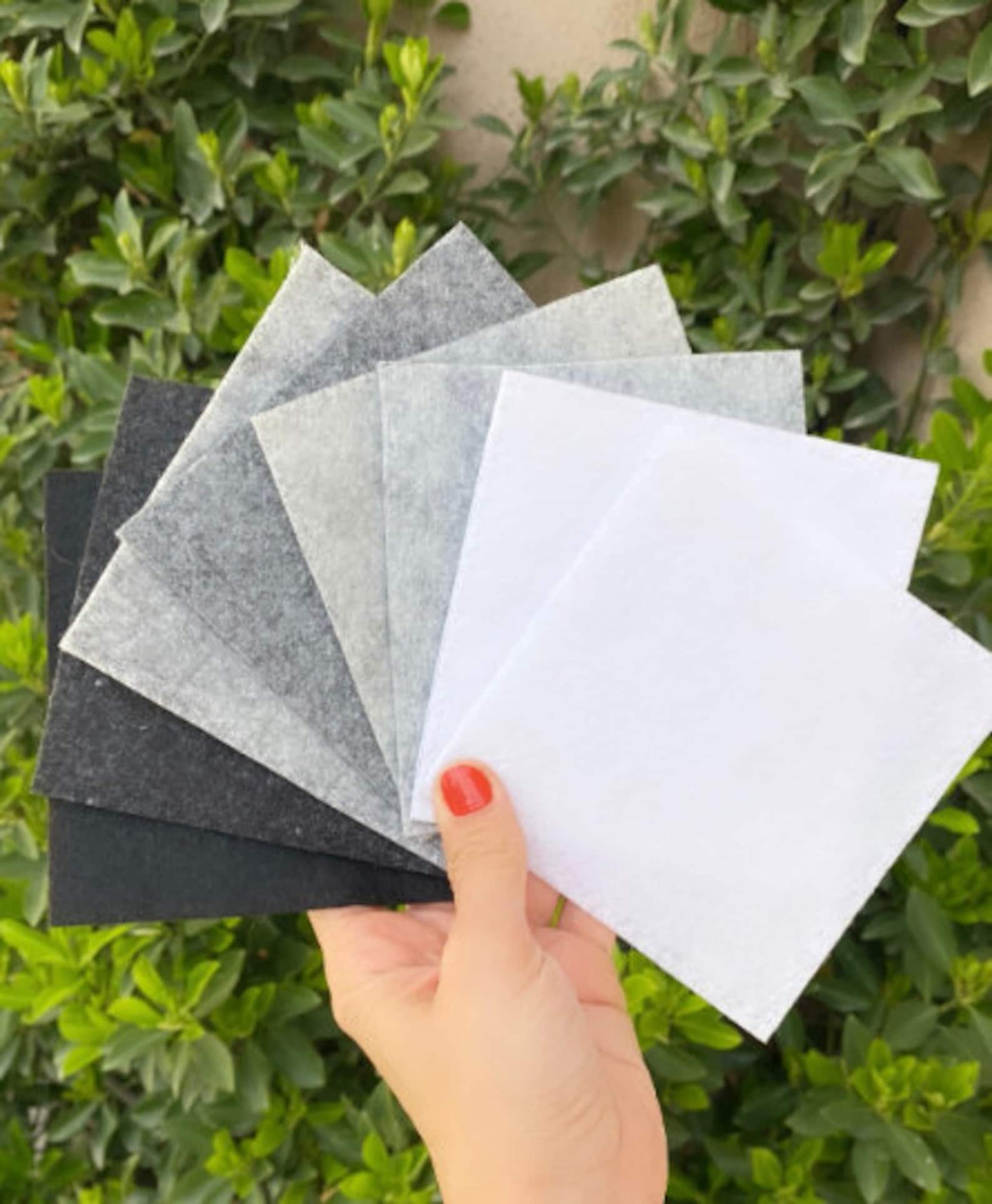 1mm 9x12 or 12x18 Hard Korean Felt Sheets, Wool Blend Felt, Polyester ...