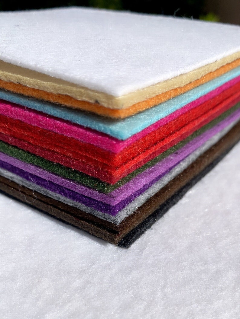 Thick 3mm Merino Wool Felt Sheet: 9x12 or 12x18 DIY Craft Colors - Etsy