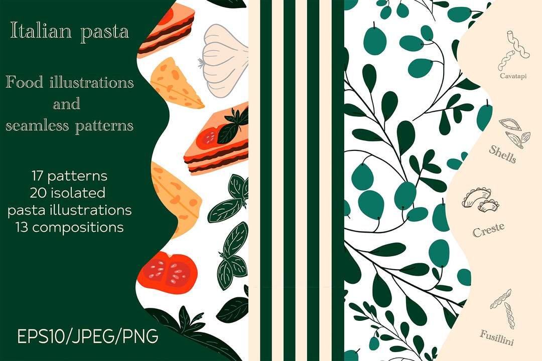 Italian Food Project - Etsy